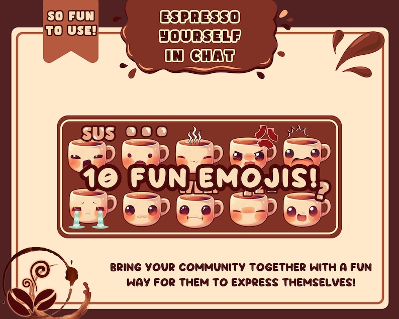 Funny Coffee Cup Emotes / Great Emojis for Twitch, Discord, Youtube ...