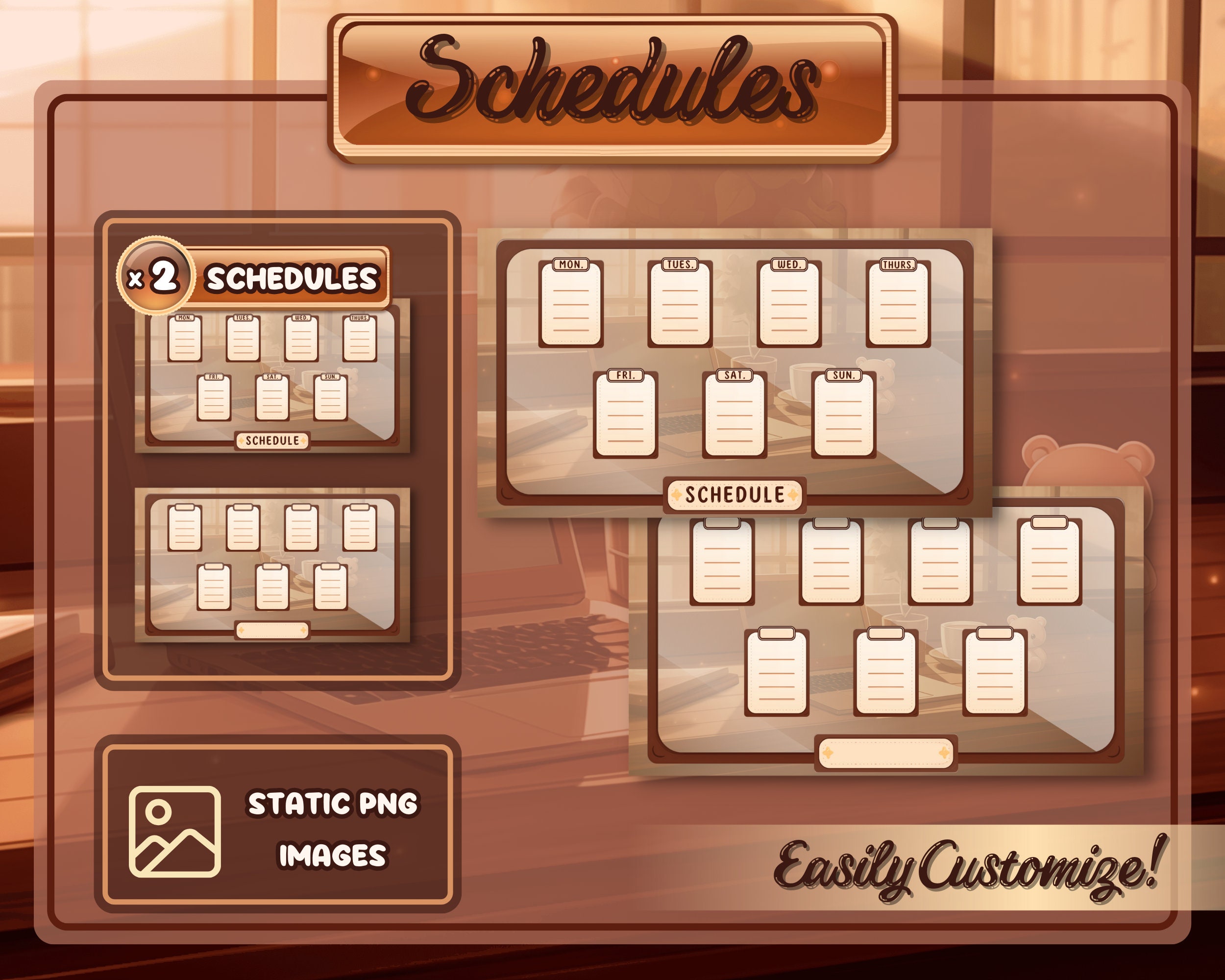 Coffee Bear Café Stream Screens / Cozy and Relaxing Animated Screens ...