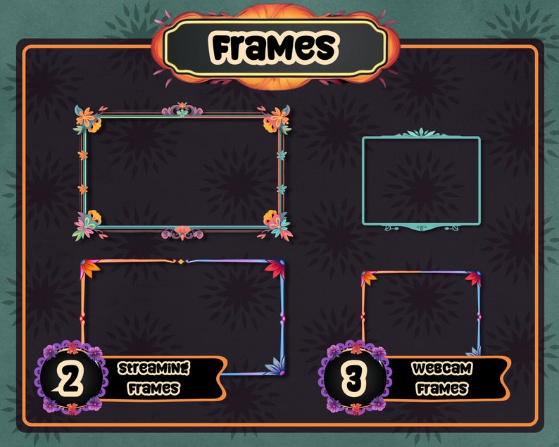 Day of the Dead Sugar Skull Streaming Bundle / Cute Overlay for ...