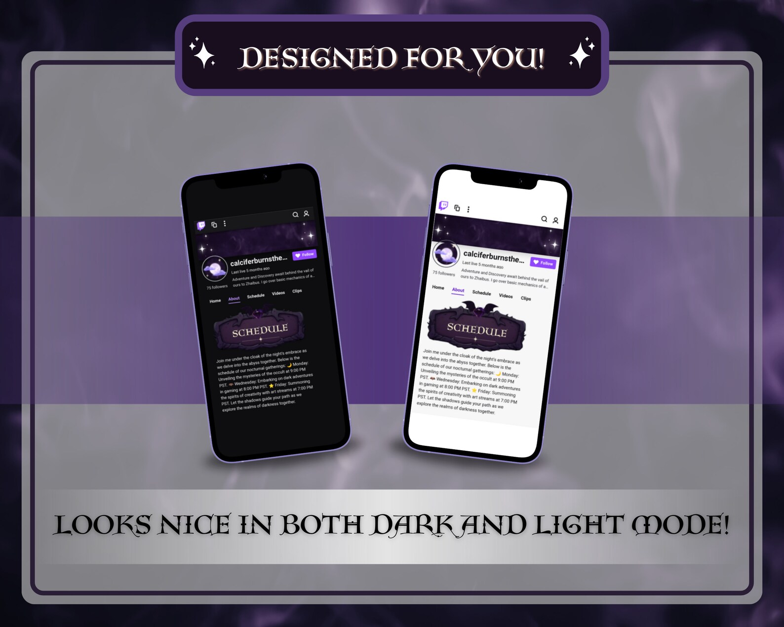 Dark Enchanting Channel Set up / Twitch & Youtube Stream / Panels ...