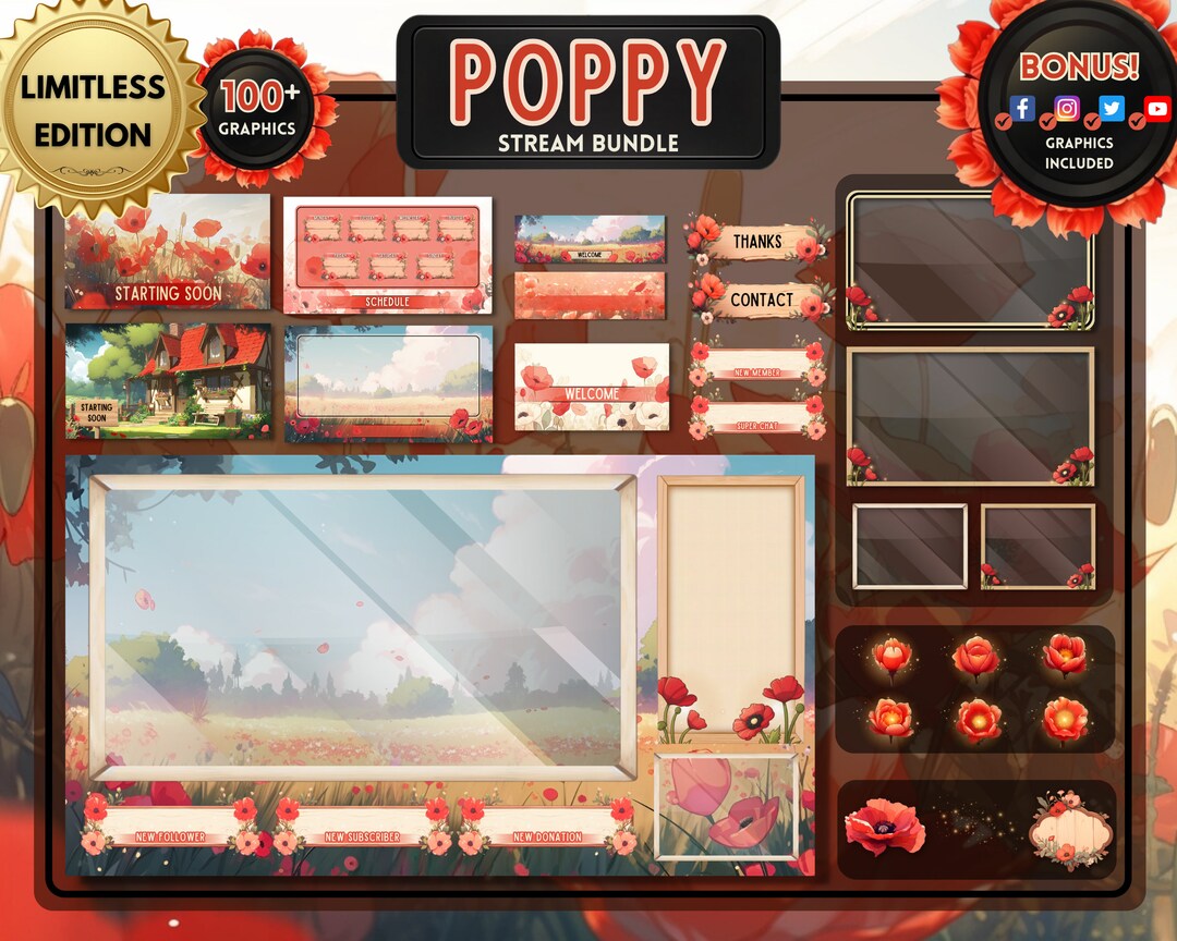 LIMITLESS poppy Limitless Edition Streaming Bundle / Vtuber, Pngtuber ...