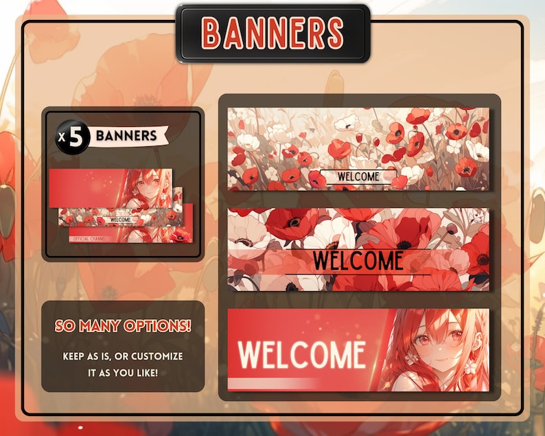 ULTIMATE ~poppy~ Streaming Bundle / Twitch Streamer Overlays, Frames ...
