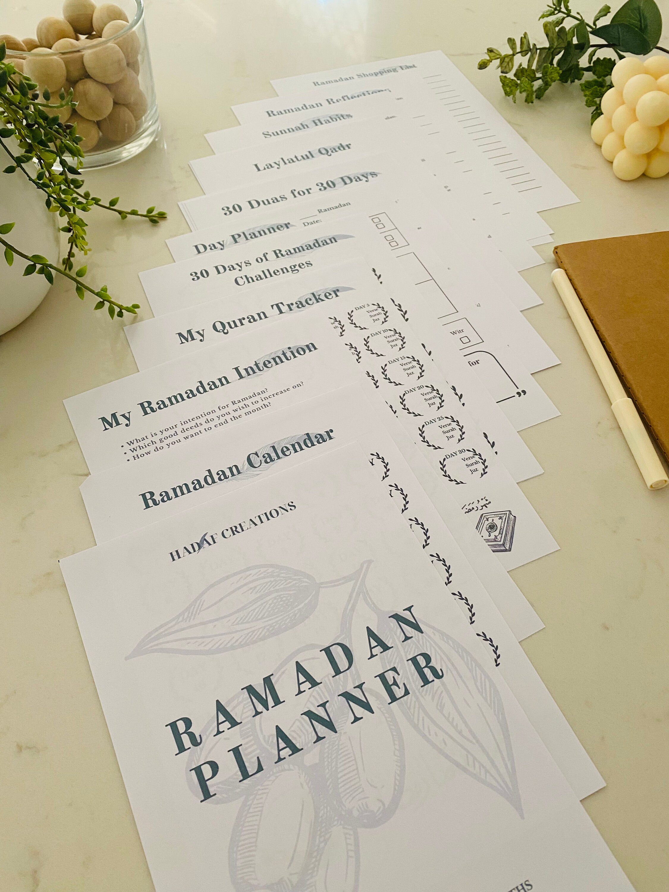 Ramadan Planner Printable | Ramadan Tracker | Quran Tracker | Prayer ...