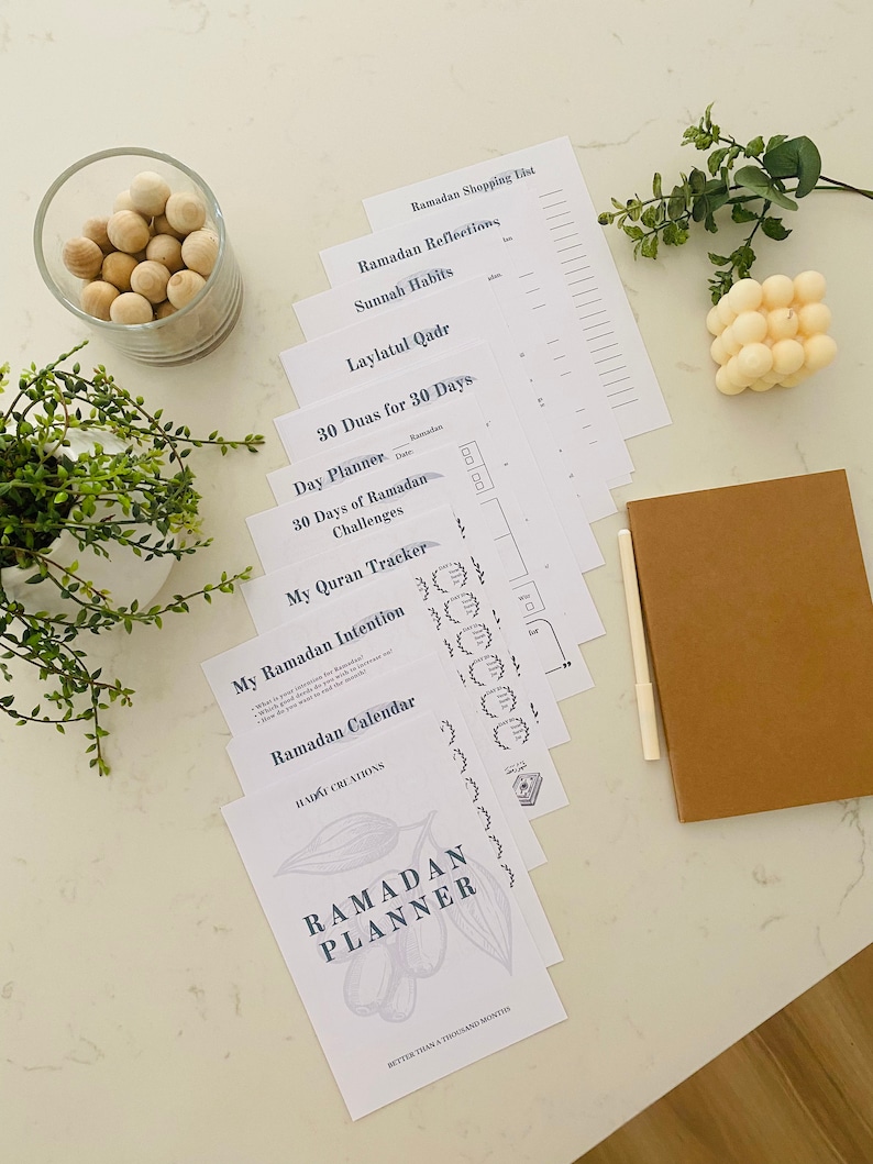 Ramadan Planner Journal Ramadan Tracker Quran Tracker Prayer Tracker ...