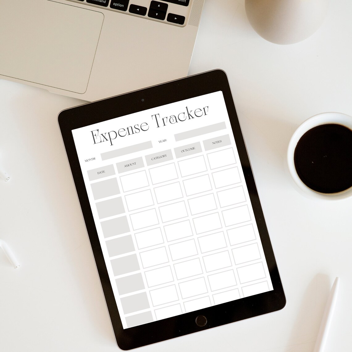 Income & Expense Tracker Printable | Financial Template | Bill Payment ...