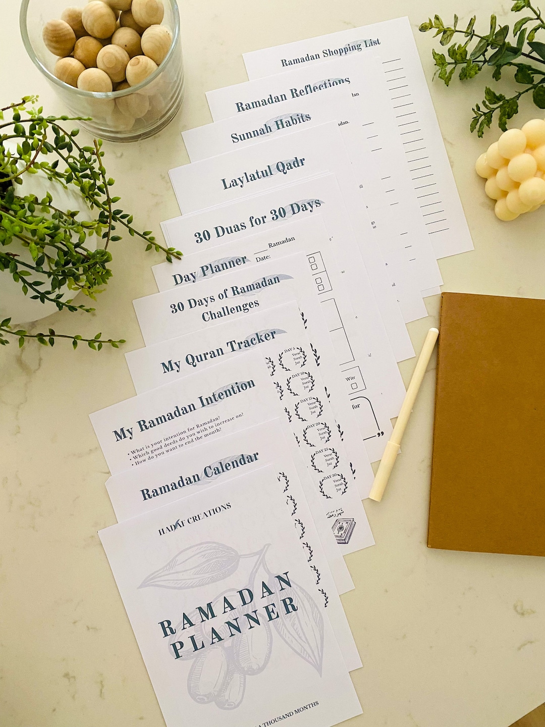 Ramadan Planner Journal Ramadan Tracker Quran Tracker Prayer Tracker ...