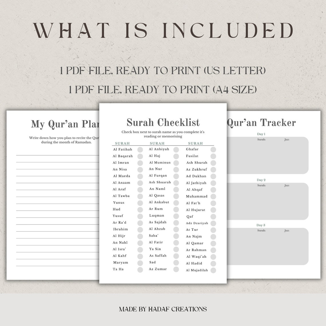 Quran Journal Digital | Quran Study | Quran Tracker | Quran Checklist ...