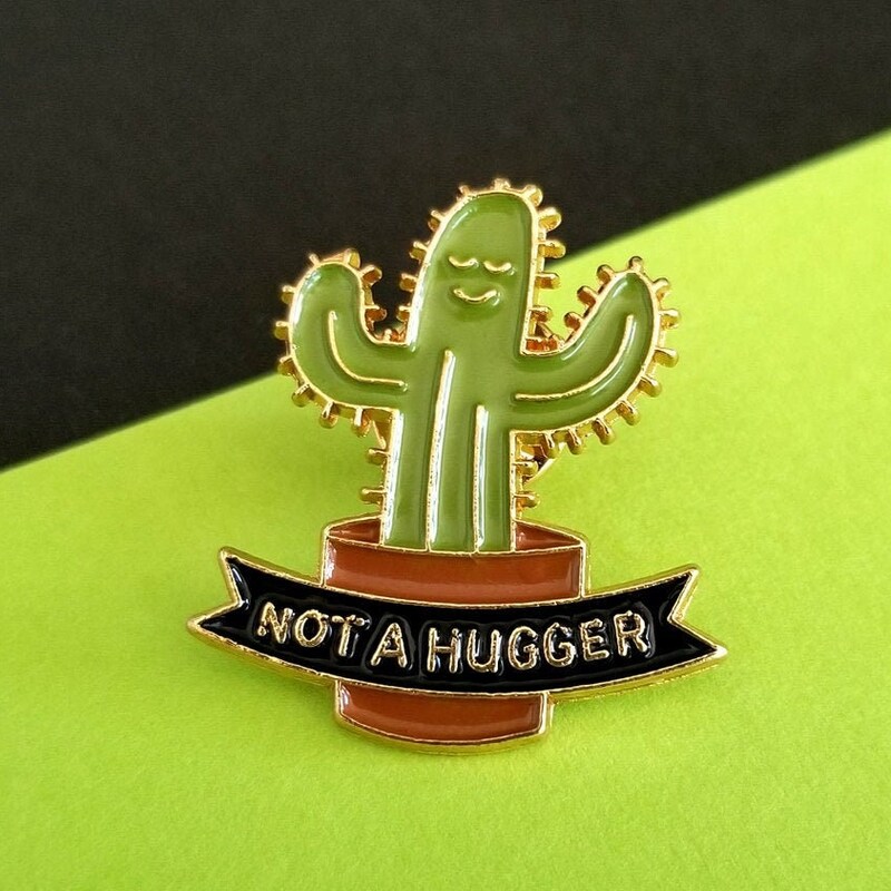 Cactus Enamel Pin - Etsy