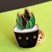 Plant Pin Badge Cute Little Cactus Plant Enamel Pin L Mini - Etsy