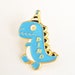 Party Dinosaur Enamel Pins, Blue Dinosaur Lapel Pins, Dino, Cute Gifts ...