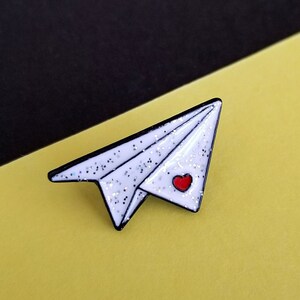 Airplane Enamel Pin Flying Enamel Pins Airplane Love Lapel - Etsy