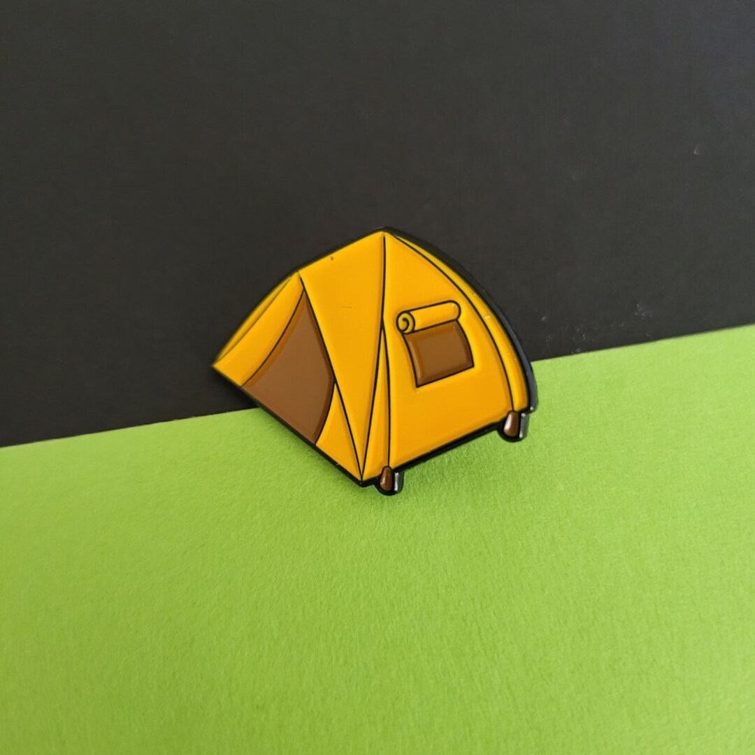 Camping Enamel Pin, Camping Lapel Pin, Outdoor, Camping, Hat Pin, Bag ...