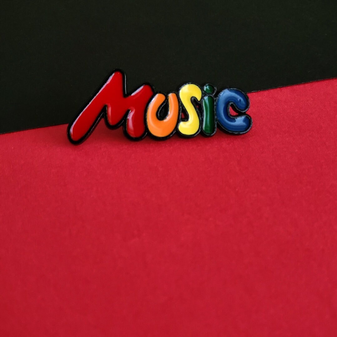 Music Enamel Pin, Music Lover Enamel Pins, Music Lapel Pin Badge, Gift ...