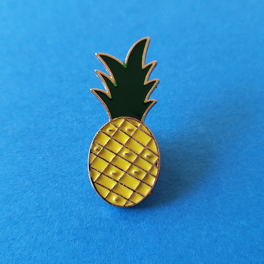 Pineapple Enamel Pin Pineapple Lapel Pin Fruit Enamel Pin Enamel Pin ...