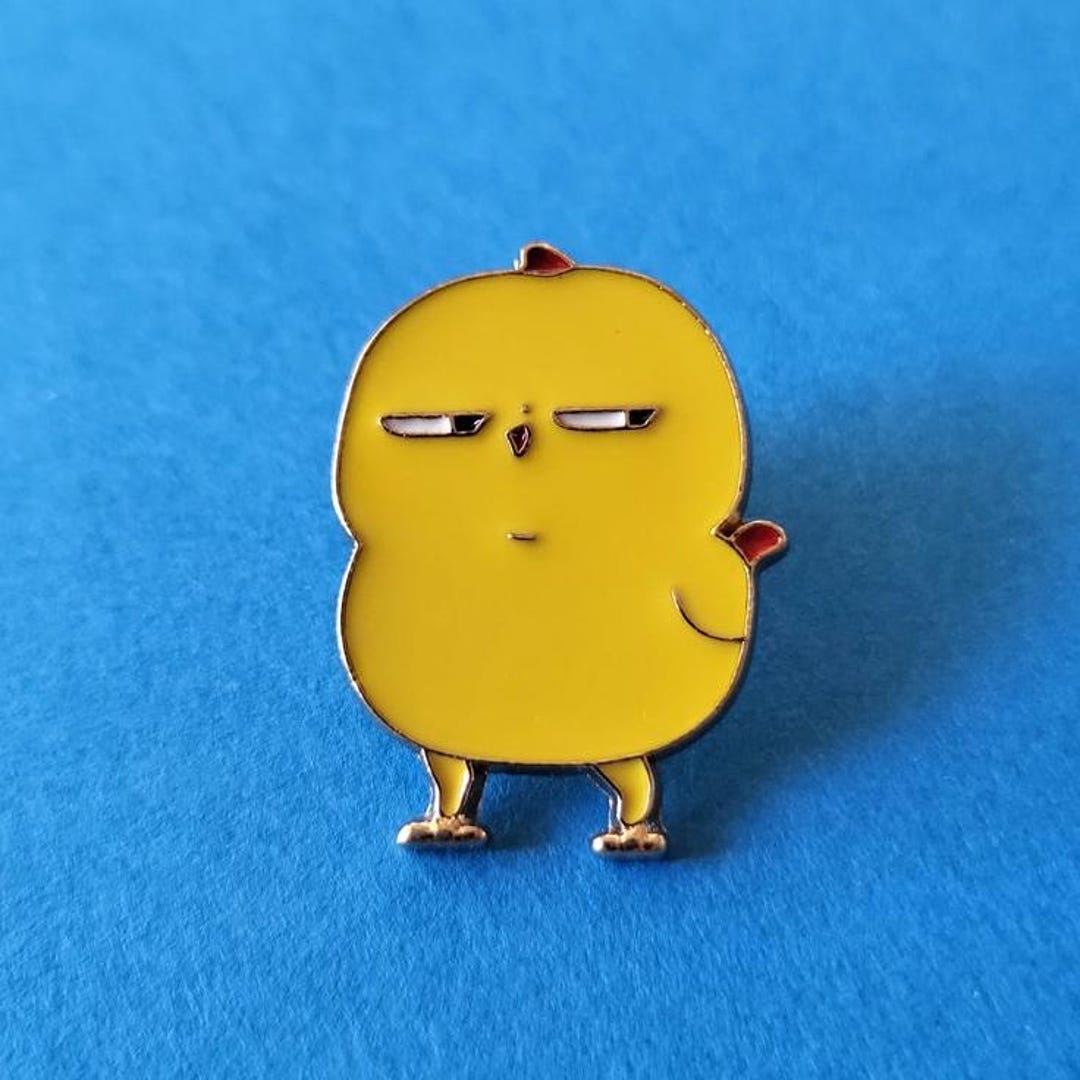 Angry Chicken Enamel Pin, Funny Chicken Lapel Pin Badge, Chicken Lapel ...