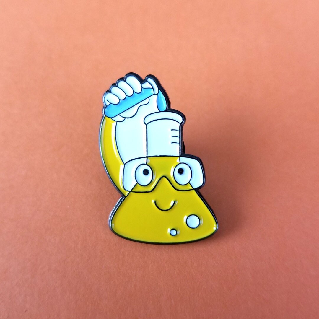 Science Enamel Pin, Cute Chemistry Enamel Pin, Badge Enamel Pin ...