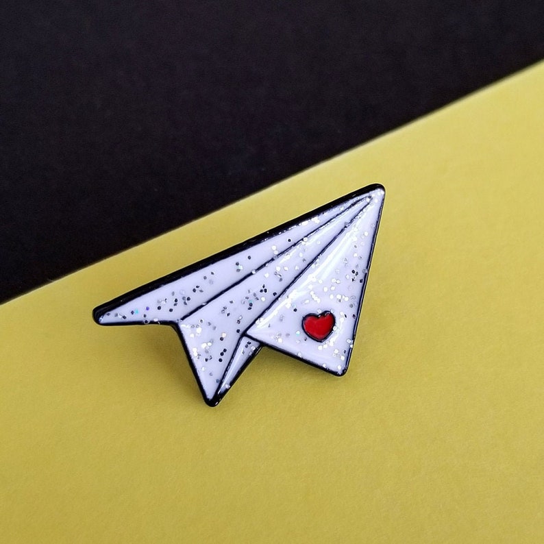 Airplane Enamel Pin Flying Enamel Pins Airplane Love Lapel | Etsy