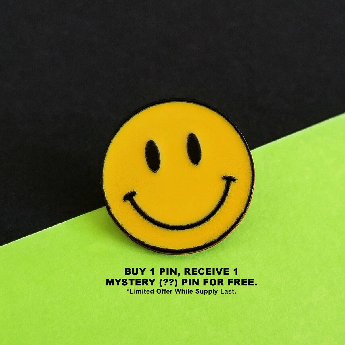 Happy Face Enamel Pin Retro Enamel Pin Badge Enamel Pin - Etsy