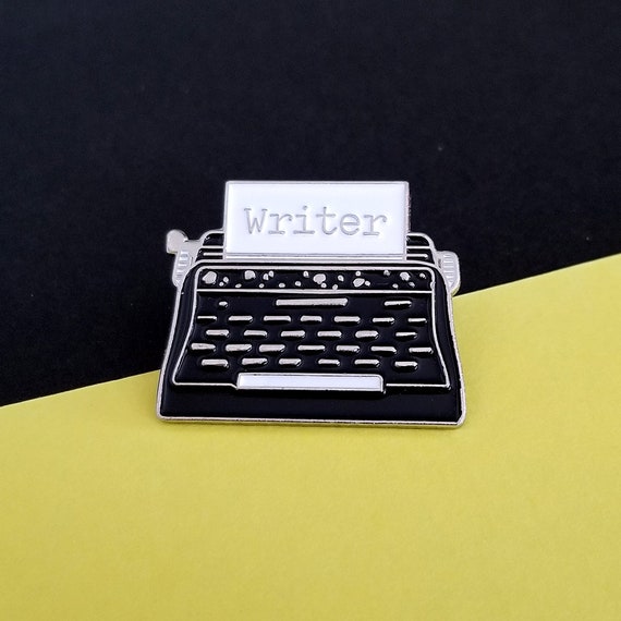 Typewriter Enamel Pin Writer Enamel Pin Great Gift for a - Etsy