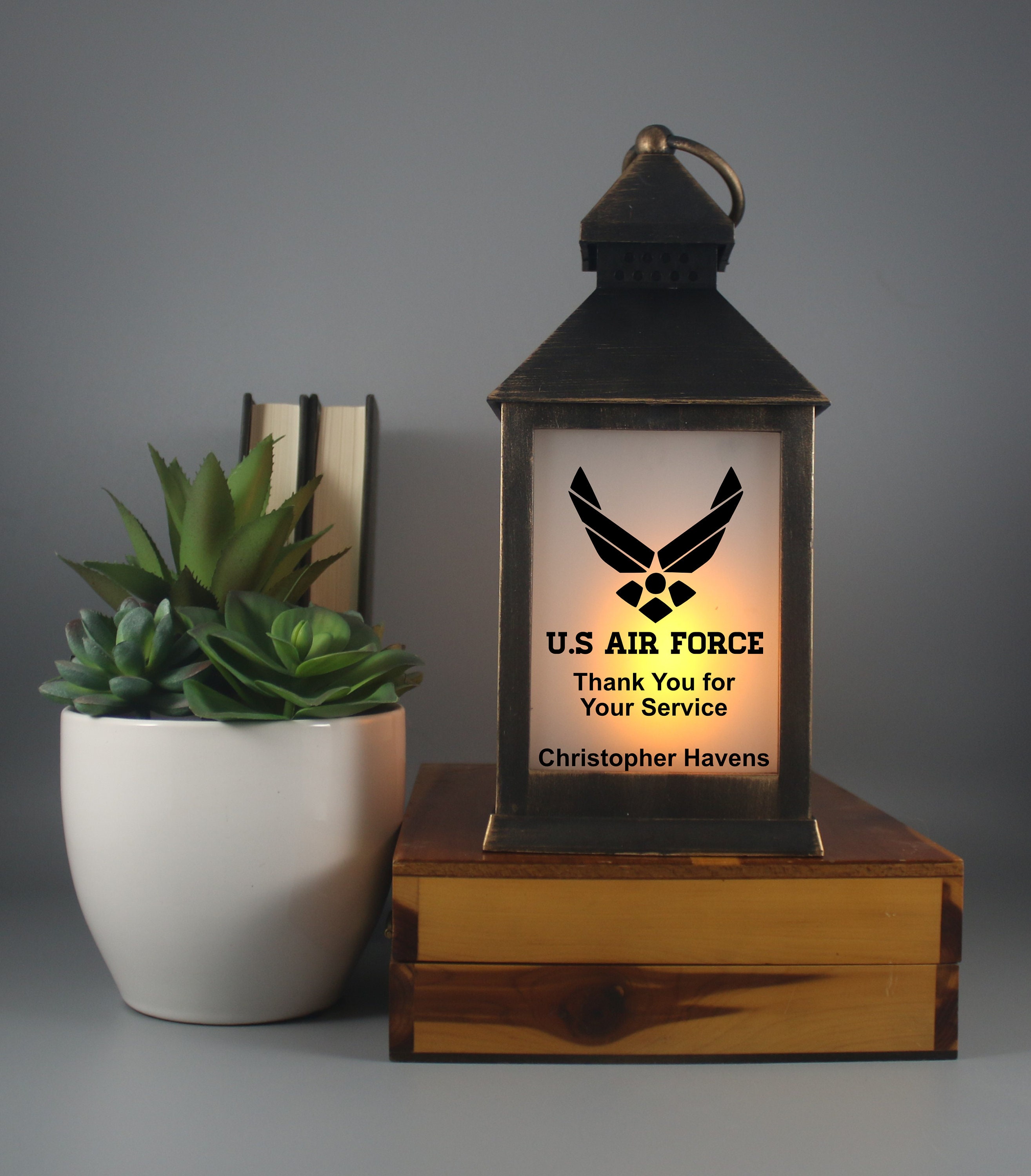 Military Lantern, Military Gift, Military Retirement Gift, Serviceman ...
