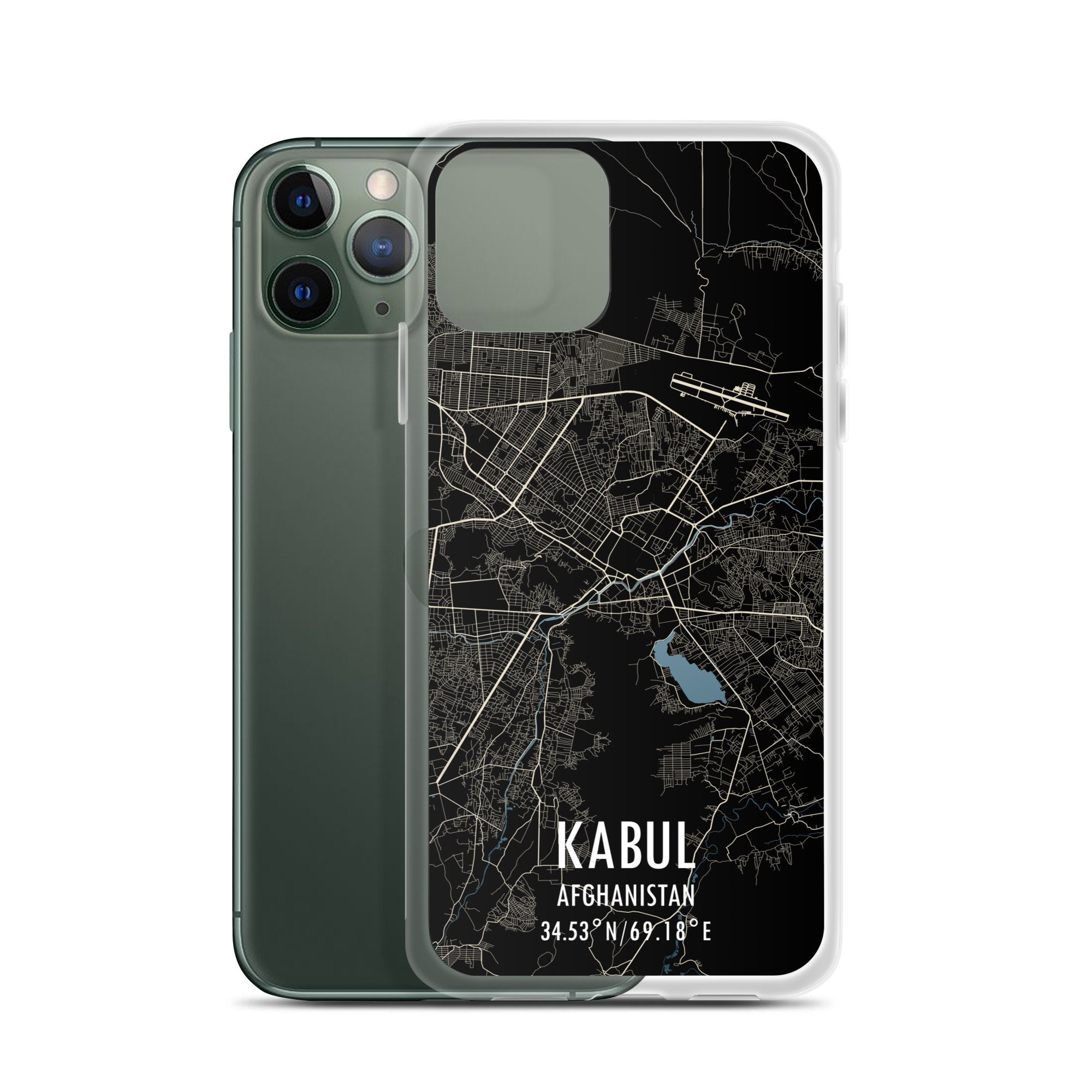 Kabul Afghanistan City Map iPhone Case iPhone 13 iPhone 12 - Etsy