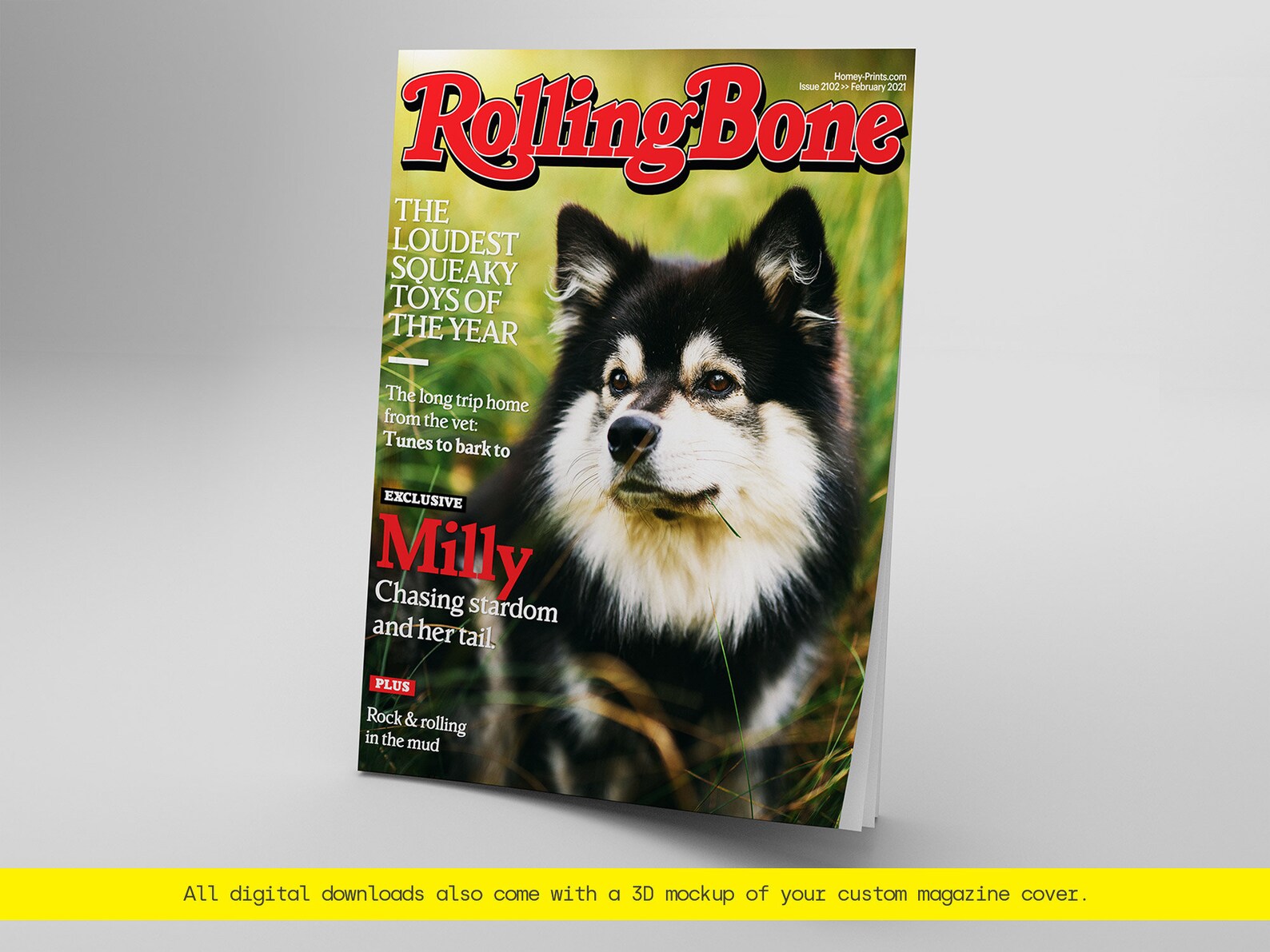Custom Pet Magazine Cover Digital or Framed for Dogs and - Etsy