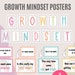 Growth Mindset Posters Pastel Rainbow Theme Classroom | Etsy