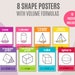 Bright Math Symbols Math Operations Posters Educational Wall Art ...