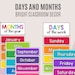 Days of the Week | Months of the Year | Classroom Display Posters ...