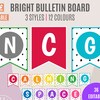 Bulletin Board Banner | Pastel Bunting Classroom Banner | Pastel Dotty ...