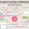 2D Shapes Poster Set Pastel Classroom Decor Printable Shape Posters ...