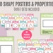 2D Shapes Poster Set Pastel Classroom Decor Printable Shape Posters ...