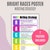 Boho Class Schedule Editable Powerpoint Schedule Cards Ready-to-print ...