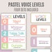Voice Levels Classroom Posters and Labels | Classroom Voice Level ...