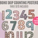 Boho Skip Counting Posters Large Number Display - Etsy