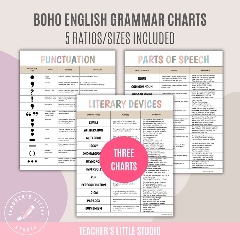 Punctuation Anchor Charts - Etsy