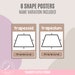 Perimeter Formula Posters | Set of 8 Posters | Geometry Posters | Math ...