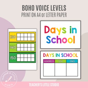 Days in School Posters | Days at School Tally | Bright Class Decor ...