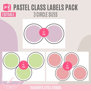 Pastel Classroom Labels | Editable Class Labels Pack | Name Tags ...