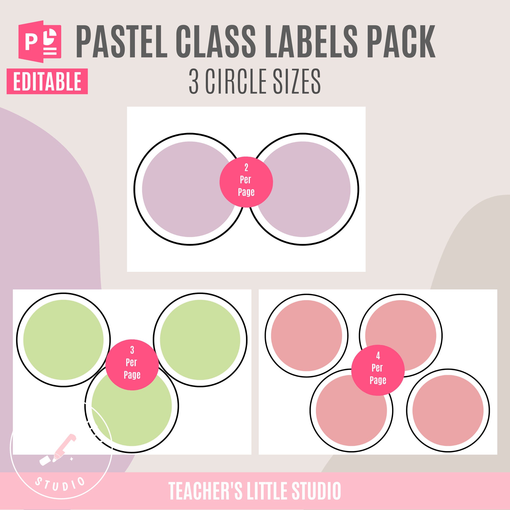 Pastel Classroom Labels Editable Class Labels Pack Name Tags Class ...