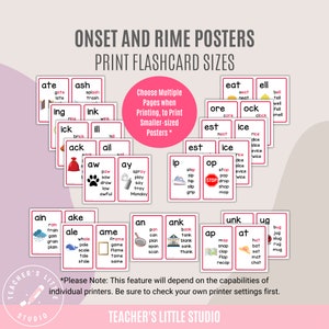 Onset and Rime Posters | Rhyming Words | Educational Resources ...