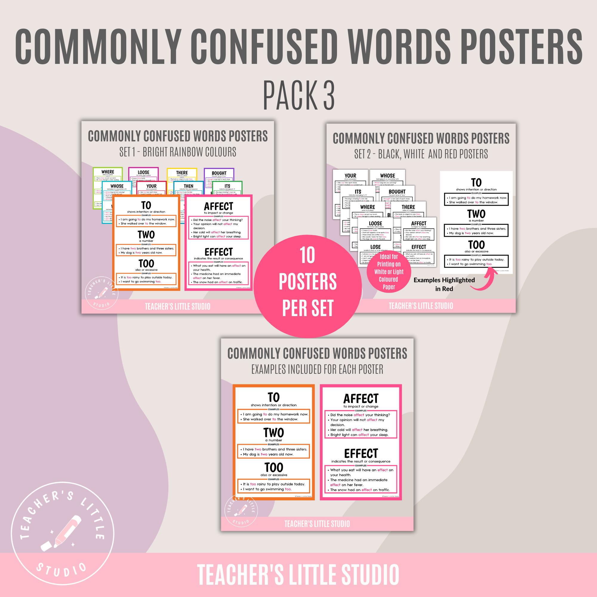 Bright English Posters Bundle | Punctuation | Parts of Speech ...