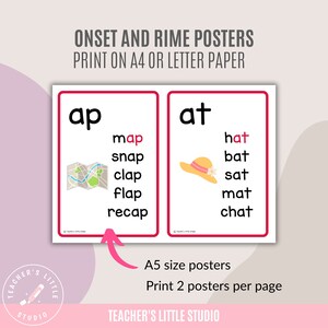 Onset and Rime Posters | Rhyming Words | Educational Resources ...