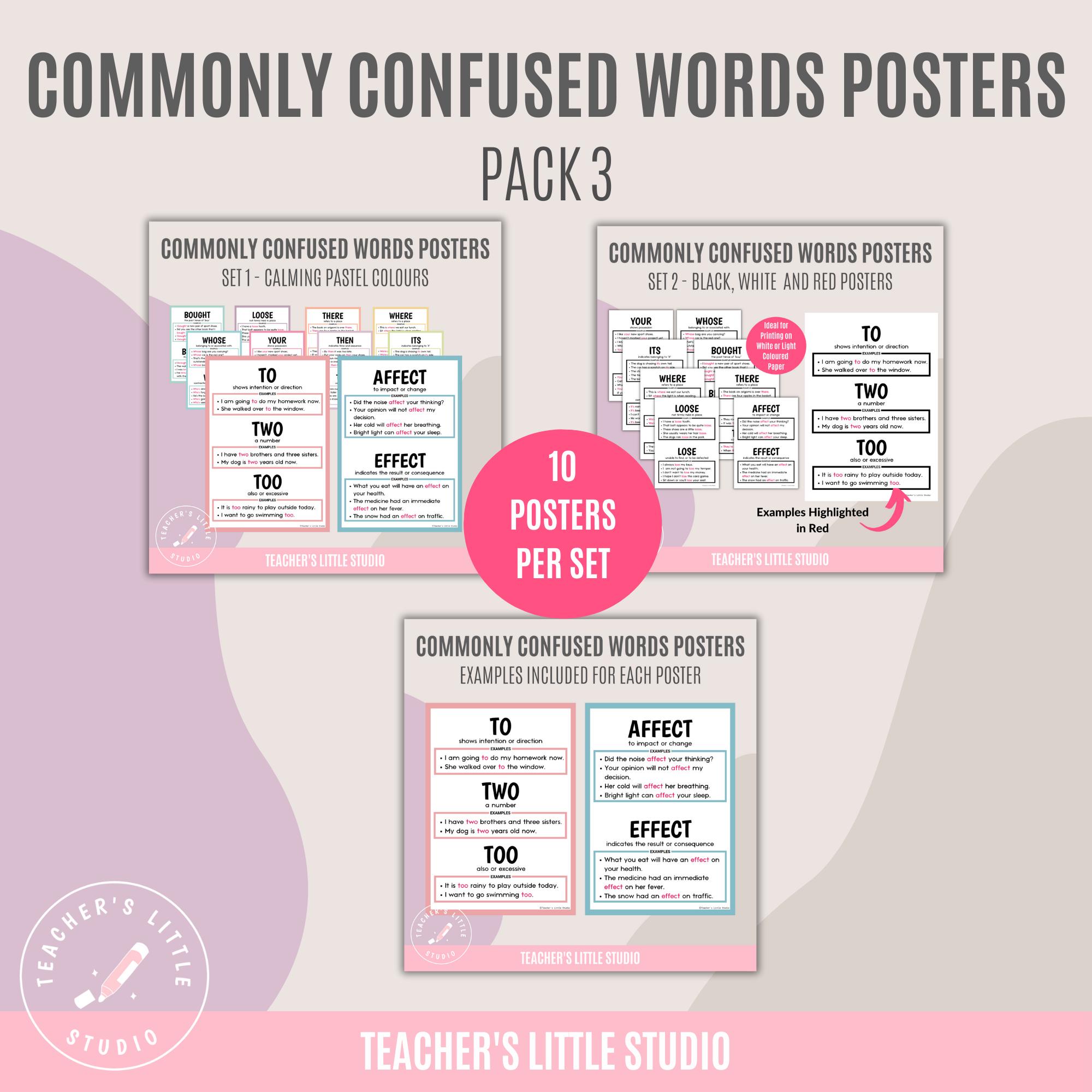 Pastel English Posters Bundle | Punctuation | Parts of Speech ...