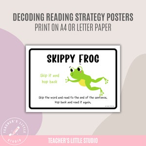 Decoding Reading Strategies | Reading Posters | Decoding Poster ...