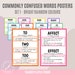 Commonly Confused Words Posters English Grammar Posters - Etsy