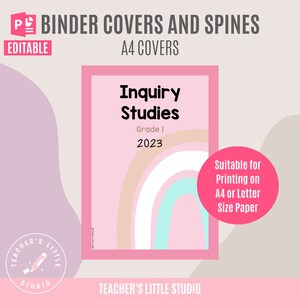 Pastel Binder Covers and Spines | Pastel Rainbow Binder Labels ...