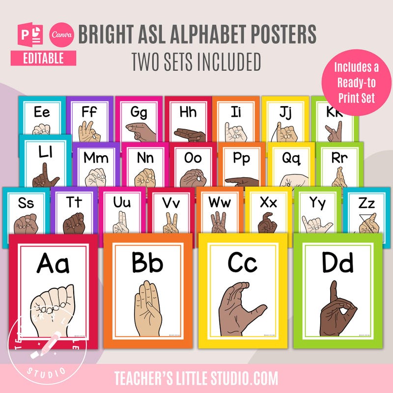 Colorful Alphabet Posters - Etsy