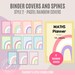 Pastel Binder Covers and Spines | Pastel Rainbow Binder Labels ...