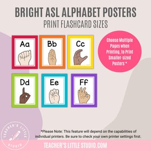 ASL Alphabet Posters | Printable Classroom Alphabet | Editable in Canva ...